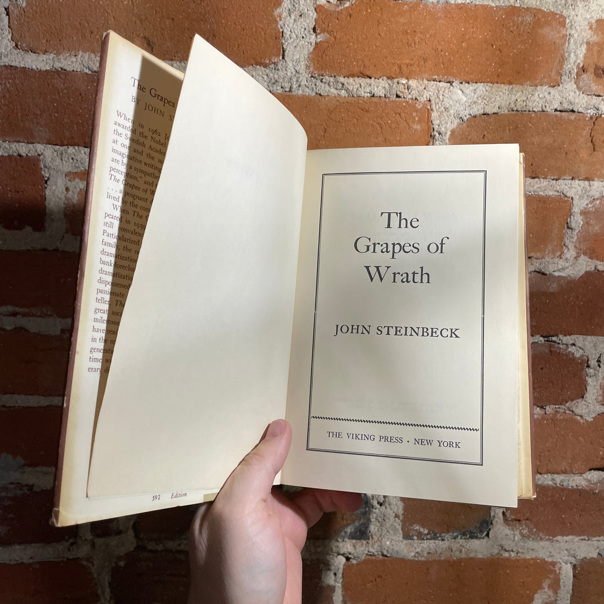 The Grapes of Wrath - John Steinbeck 1967 BCE Viking Press Hardback ...