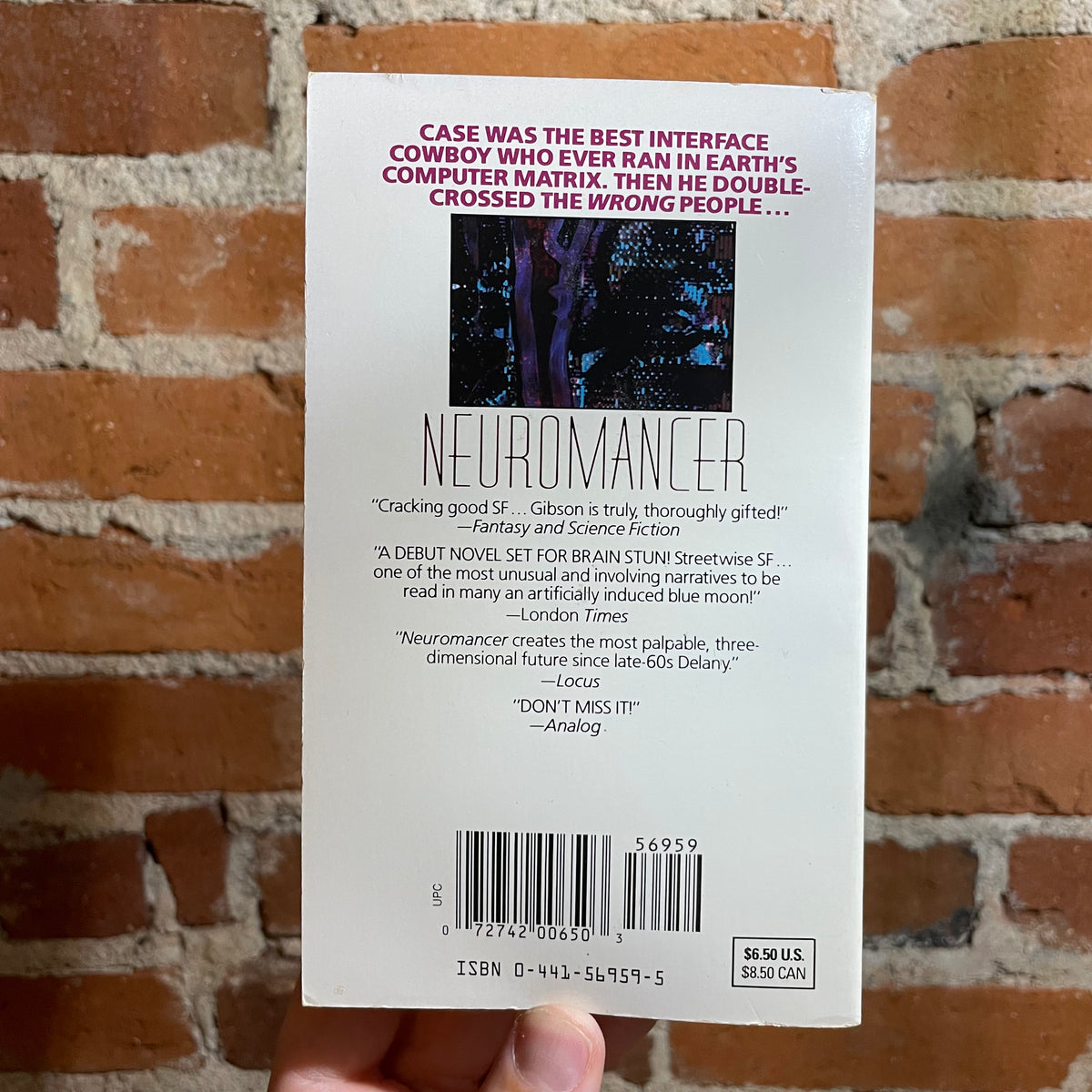 Neuromancer - William Gibson - 1984 Classic Cyberpunk Paperback – Postmarked from the Stars