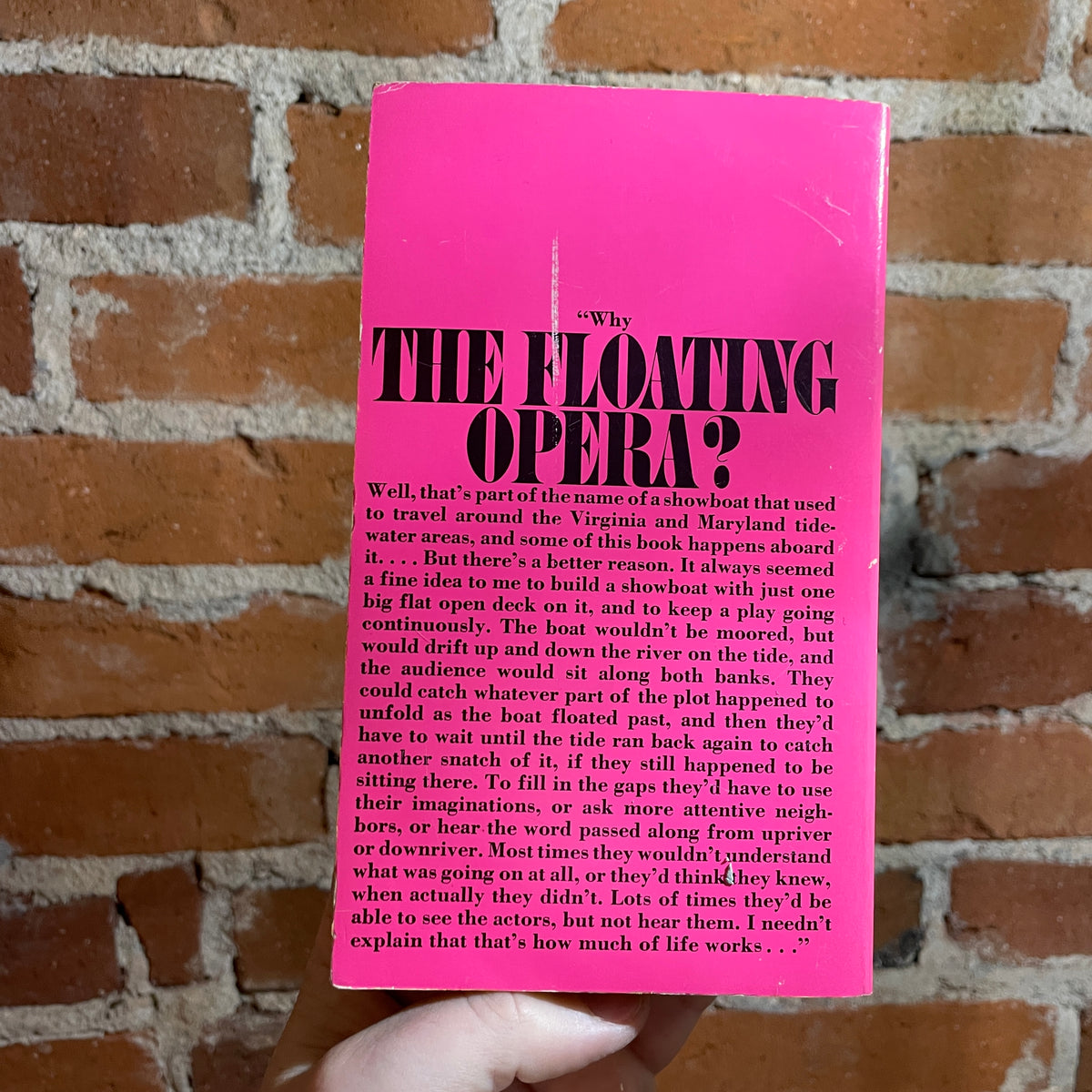 The Floating Opera - John Barth - 1973 4th Bantam Books Paperback ...