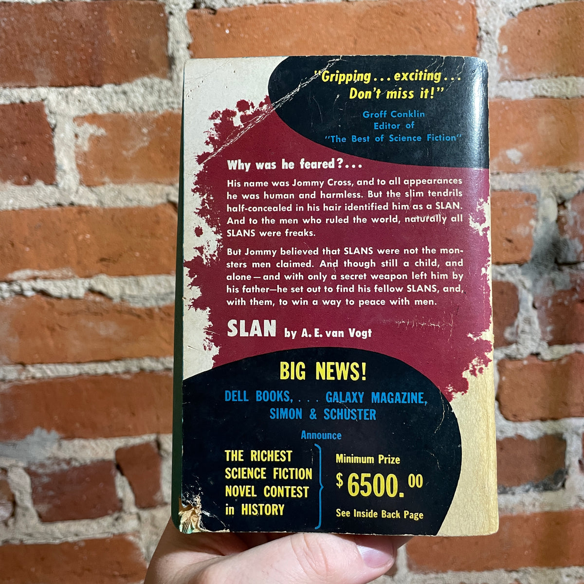 Slan - A.E. Van Vogt - 1951 Dell Books Paperback - Robert Stanley Cove ...
