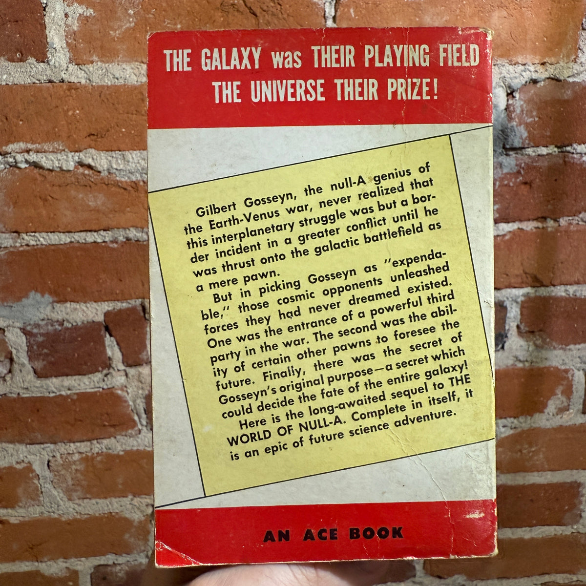 The Pawns of Null-A - A.E. van Vogt - 1956 Ace Books Paperback ...