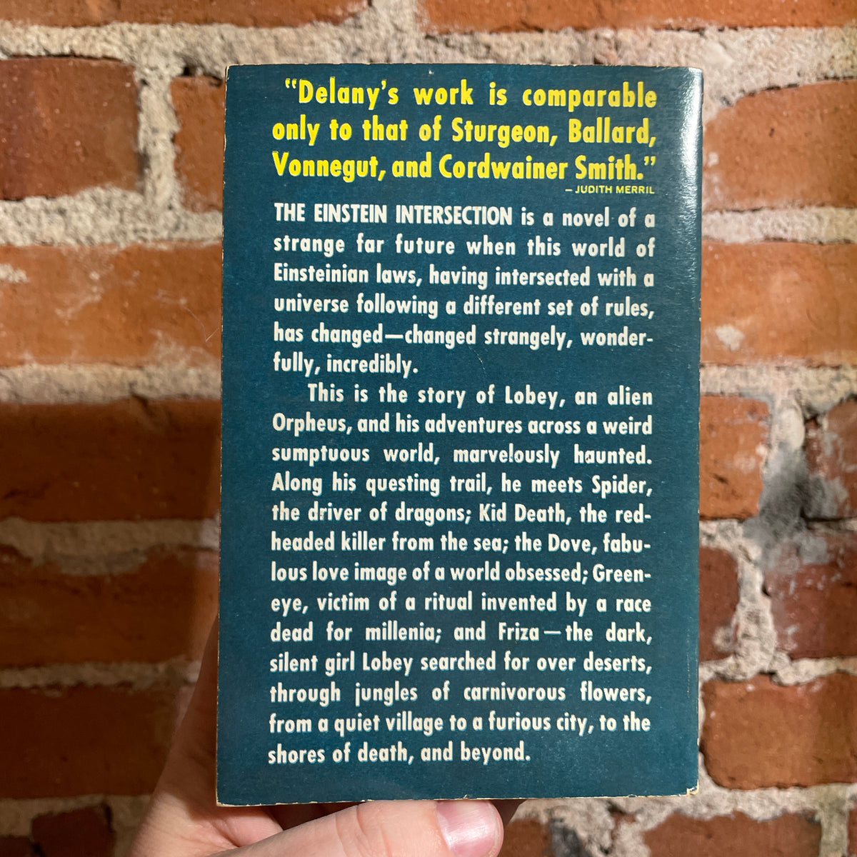 The Einstein Intersection - Samuel R. Delany - 1967 Ace Books Paperbac ...