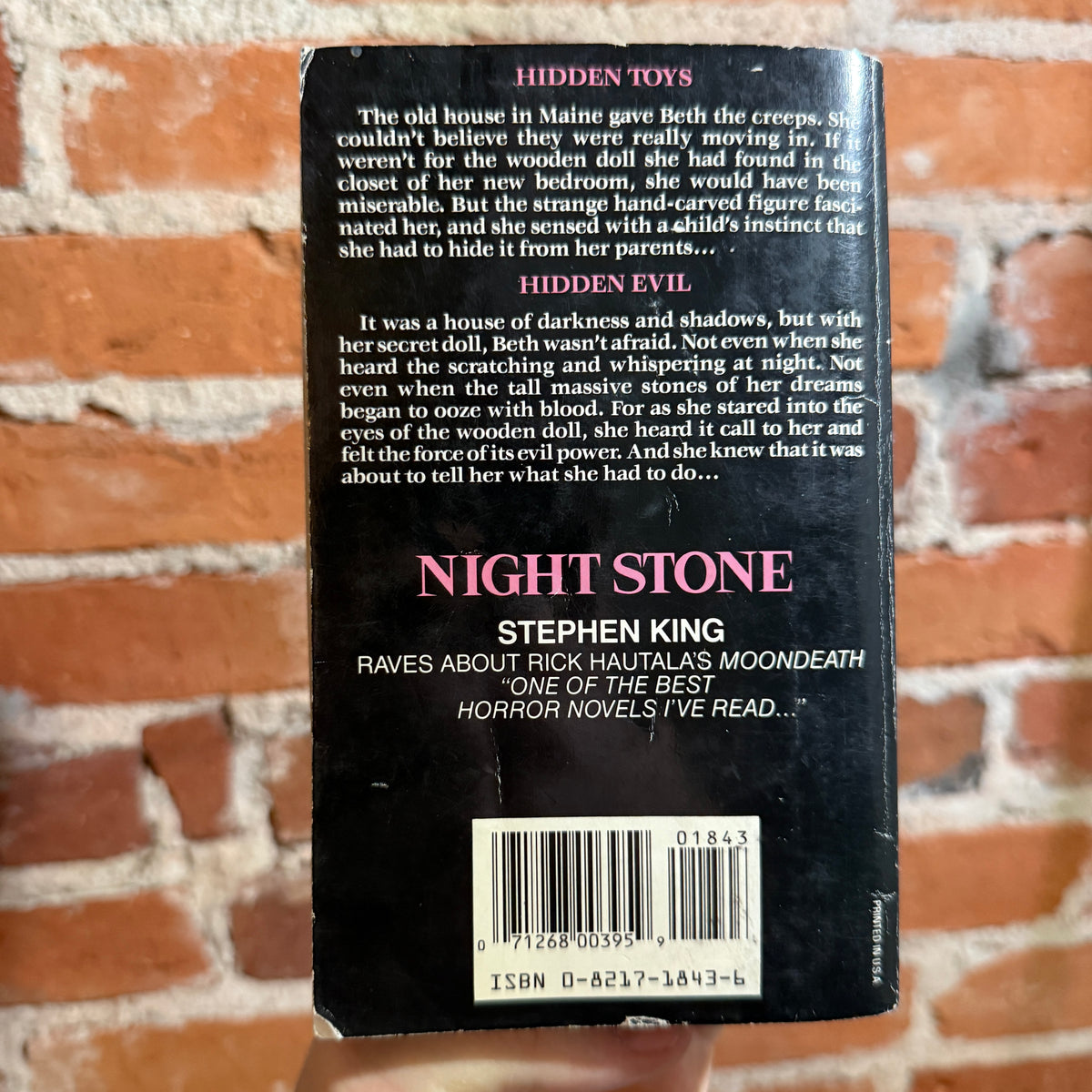 Night Stone - Rick Hautala - 1986 1st Zebra Books Paperback - Lenticul ...
