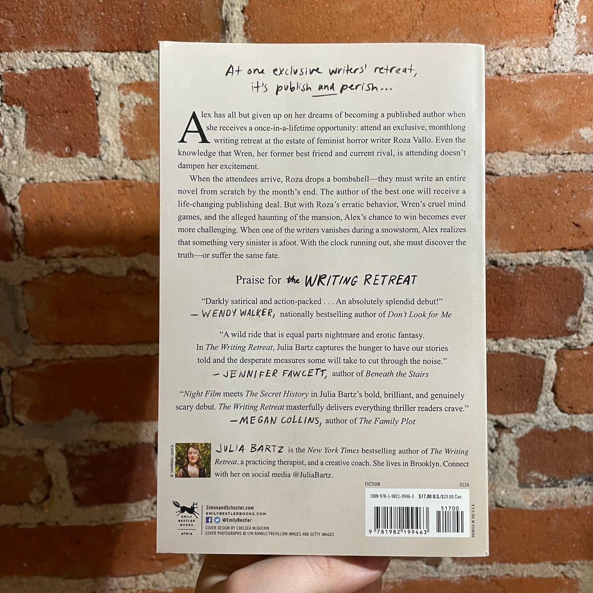 The Writing Retreat - Julia Bartz - 2023 Atria Paperback – Postmarked ...