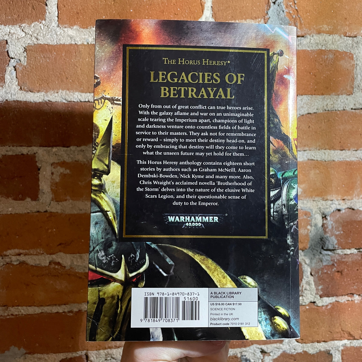 Legacies of Betrayal: Horus Heresy - 2015 Black Library Paperback - Ne ...