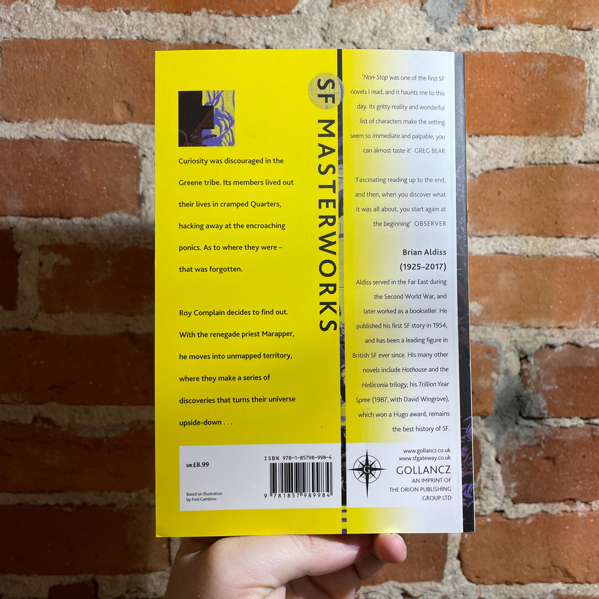 Non-Stop - Brian Aldiss - SF Masterworks Gollancz Paperback - Fred Gam ...