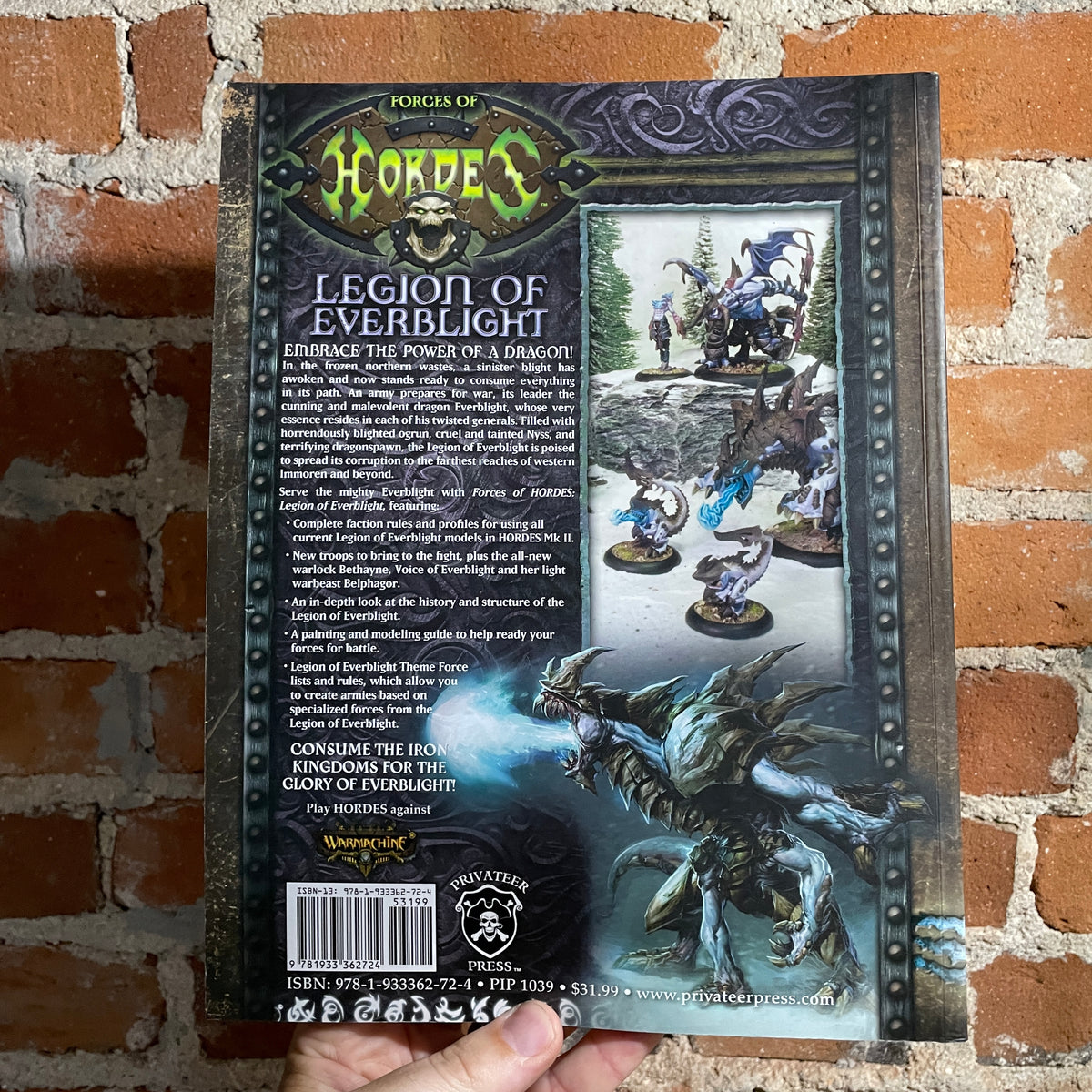 Forces of Hordes Legion of Everblight 2010 Privateer Press Softcover P ...