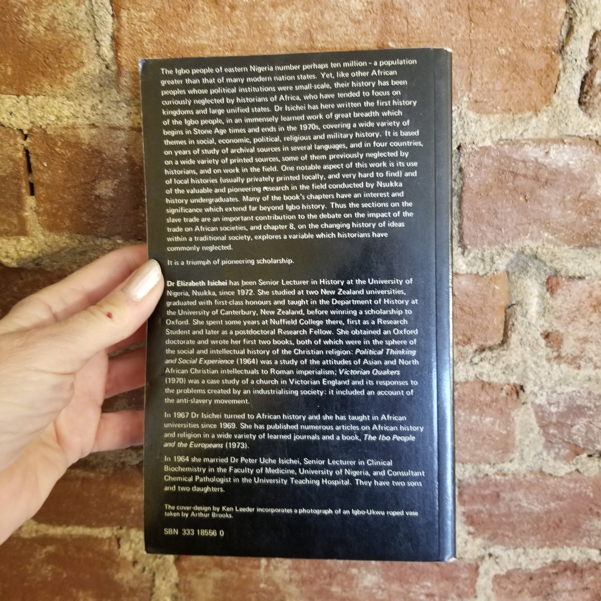 A History of the Igbo People - Elizabeth Isichei 1976 The Macmillan Pr ...