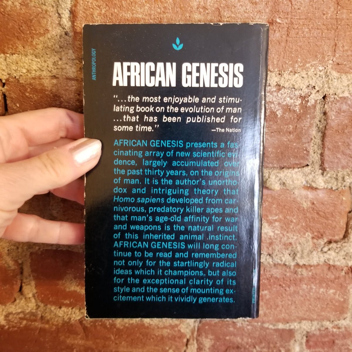 African Genesis - Robert Ardrey 1972 Dell Publishing vintage PB ...