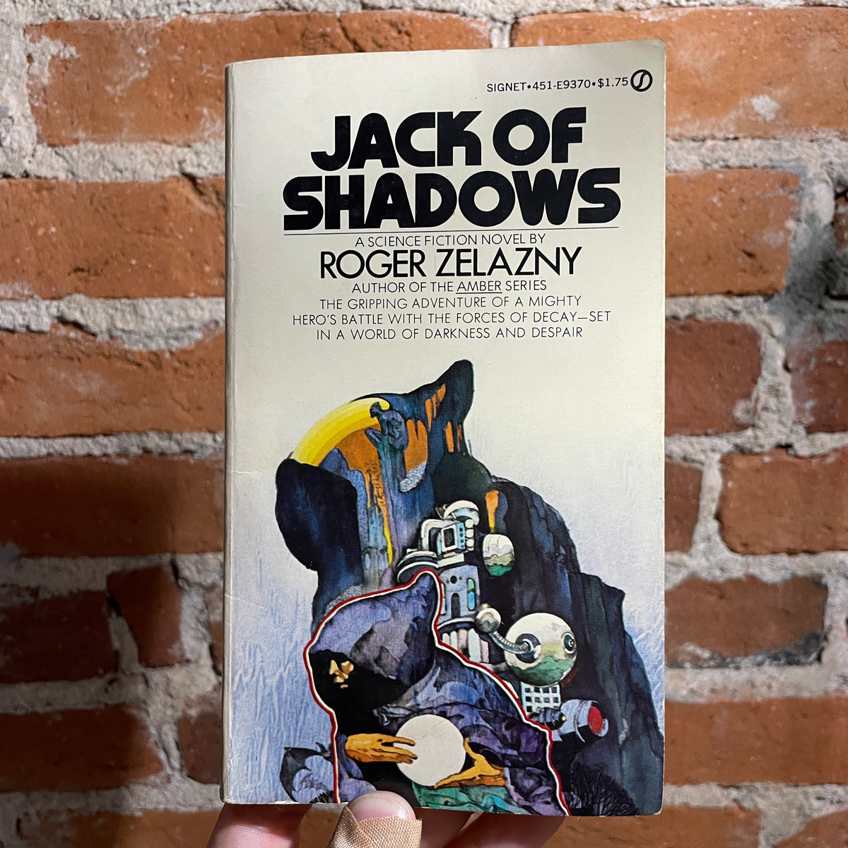 Jack of Shadows - Roger Zelazny - 1972 Signet Books Paperback - Bob Pe ...