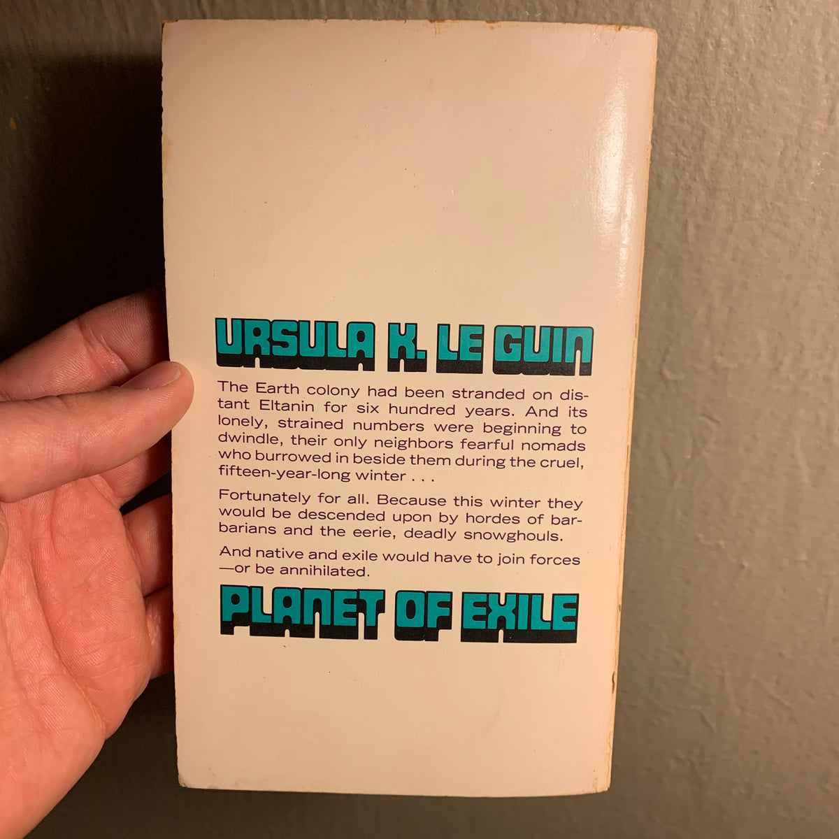 Planet of Exile - Ursula K. Le Guin 1973 Ace Books vintage paperback ...