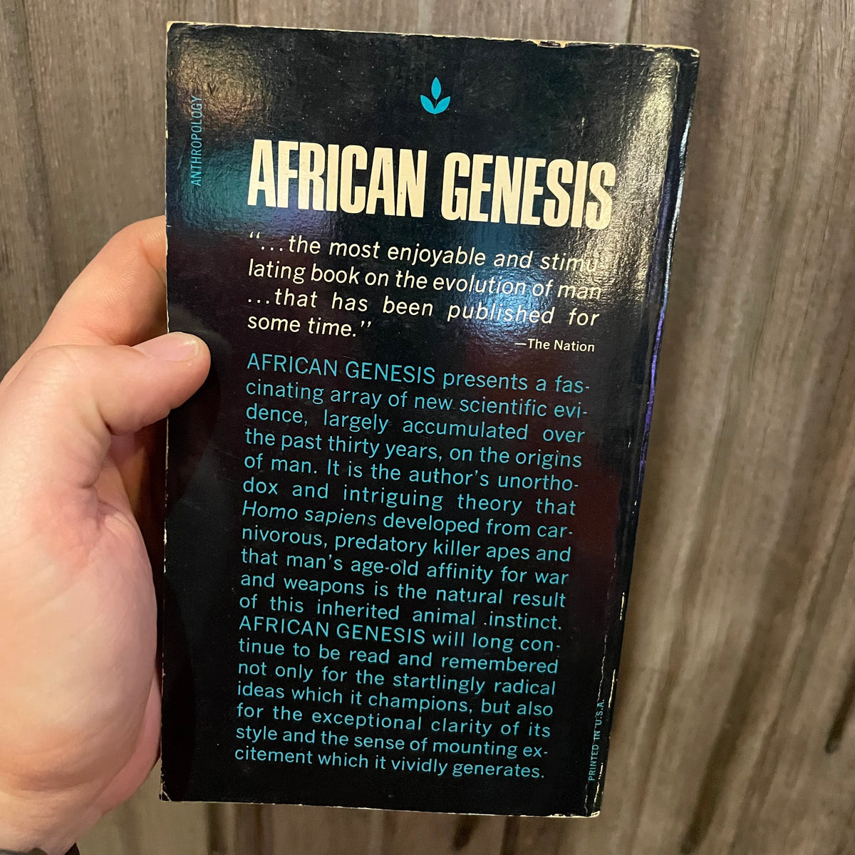 African Genesis - Robert Ardrey - 30th Printing 1972 Paperback ...
