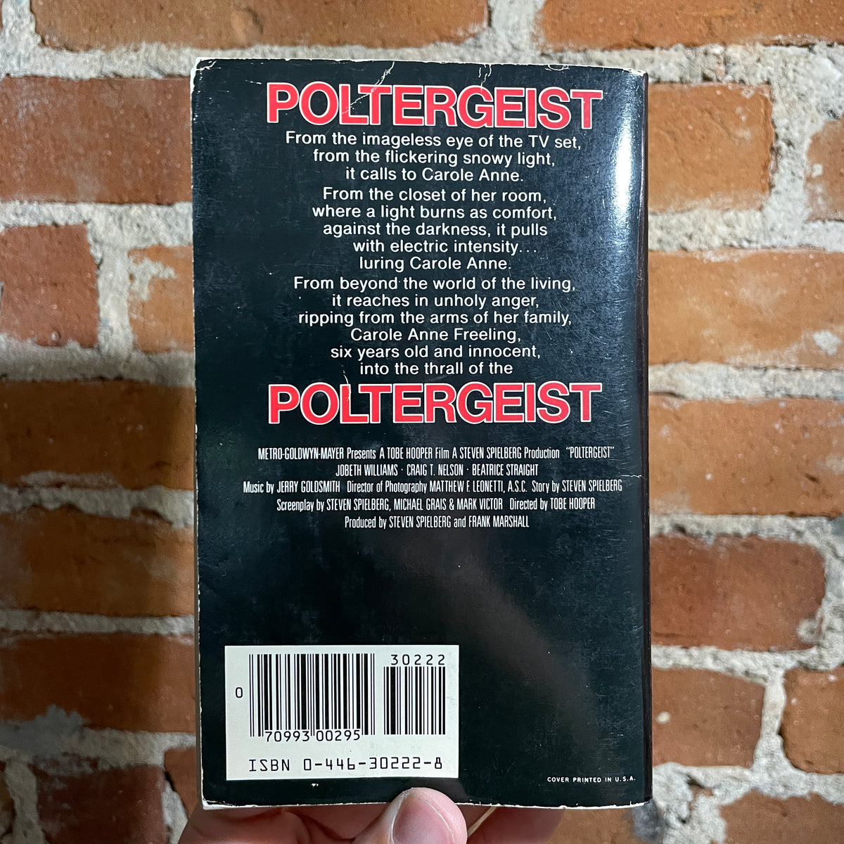 Poltergeist - James Kahn - 1982 1st Warner Books Paperback – Postmarked ...