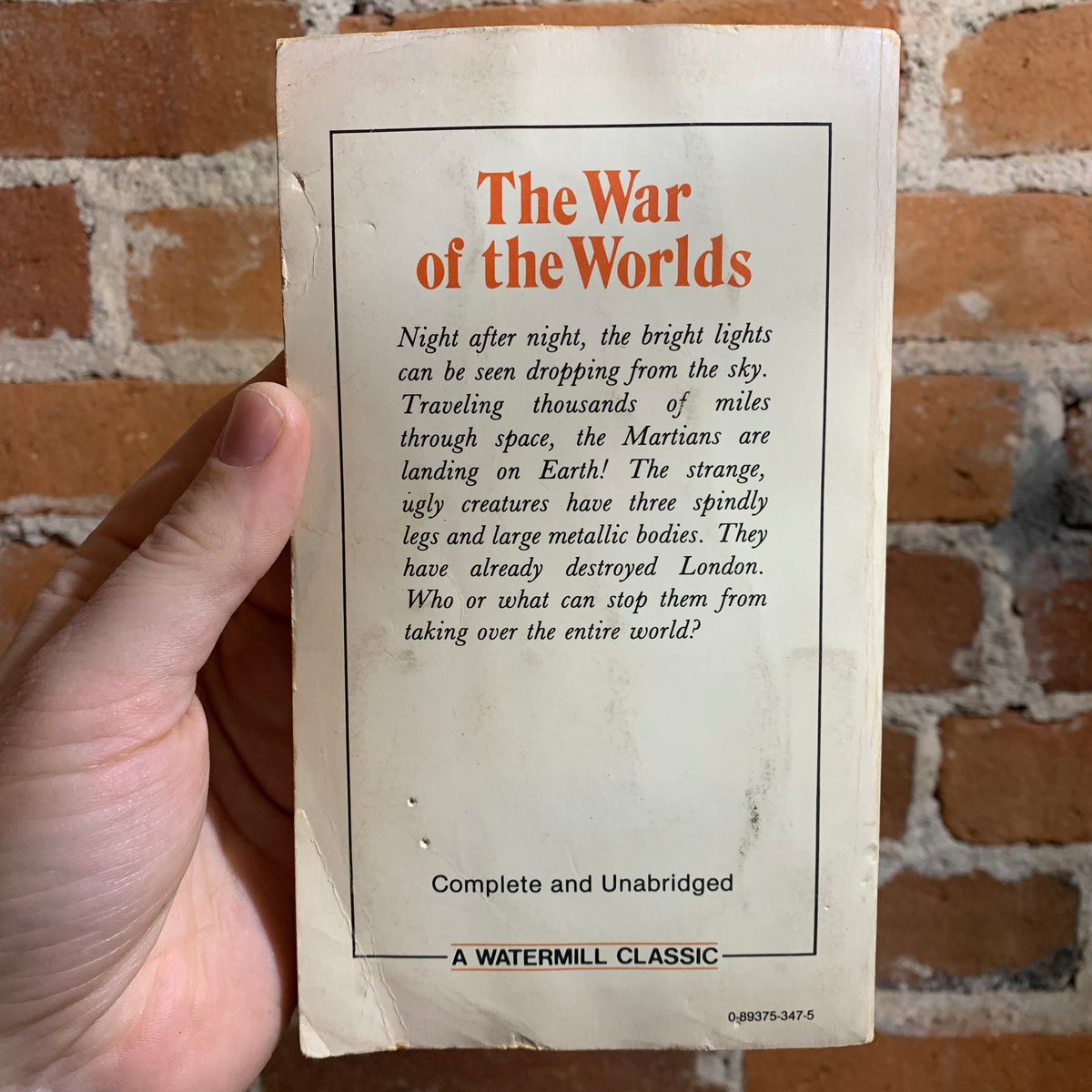 The War of the Worlds - H.G. Wells (1980 Watermill Classic Paperback E ...