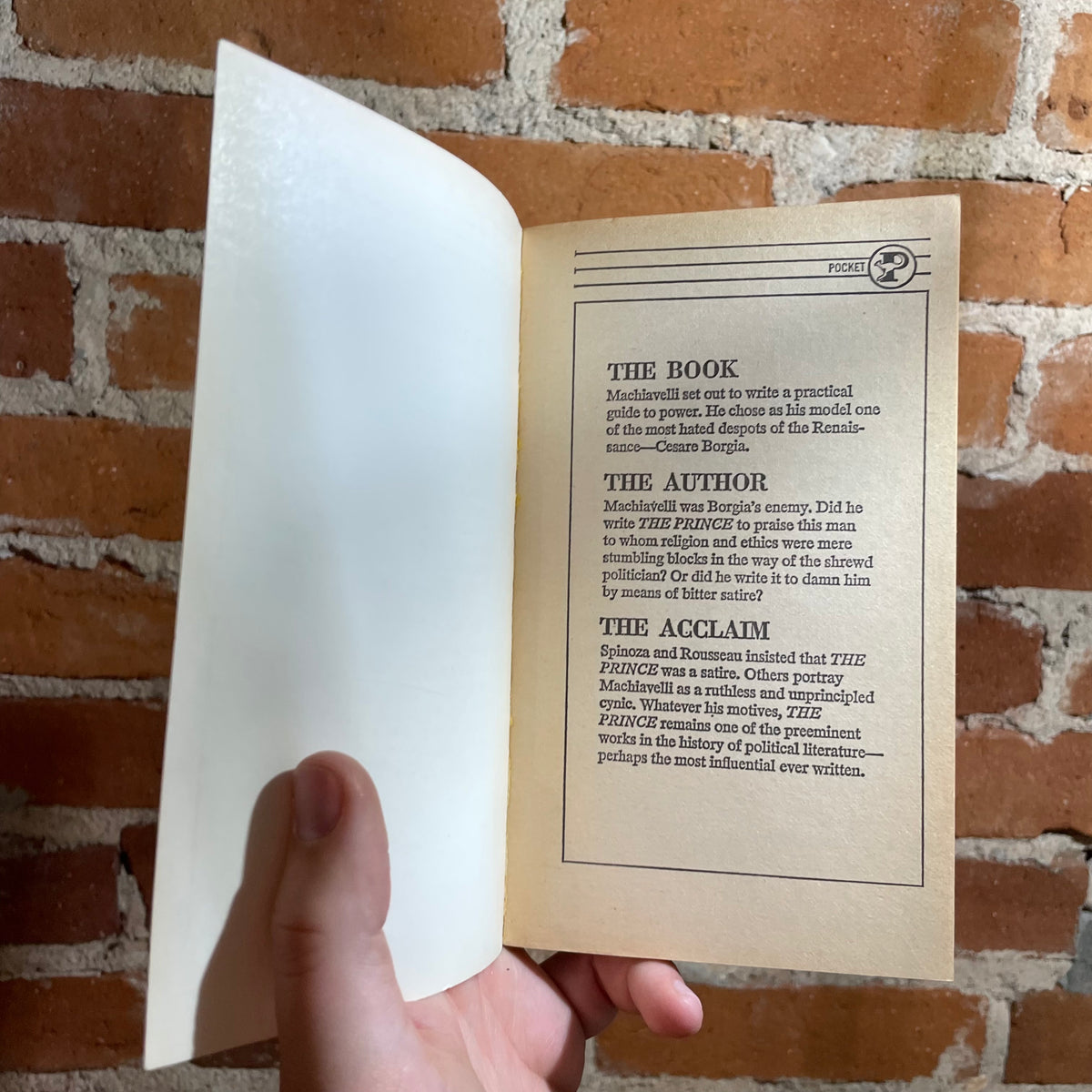 The Prince - Niccolò Machiavelli 1963 Pocket Books vintage paperback ...