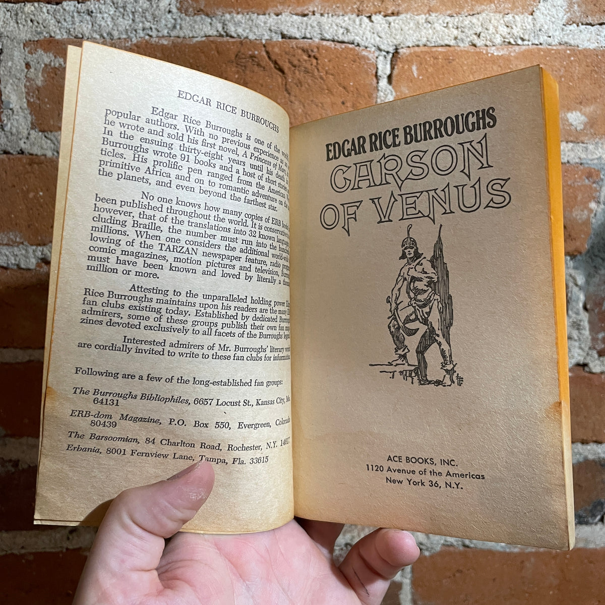 Carson of Venus - Edgar Rice Burroughs - Ace Books - Frank Frazetta Co ...