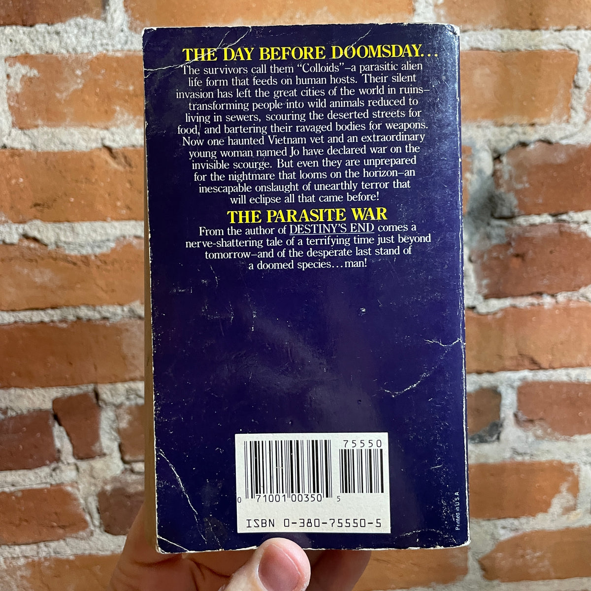 The Parasite War - Tim Sullivan -1989 Avon Books Paperback – Postmarked ...