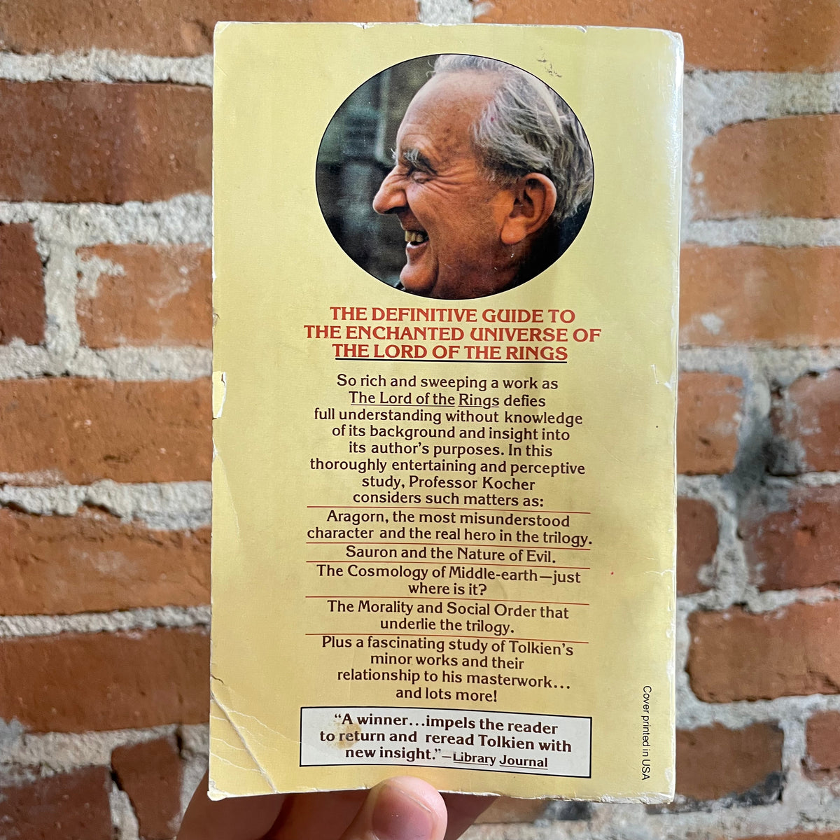 Master of Middle Earth: The Fiction of J.R.R. Tolkien - Paul H. Kocher ...